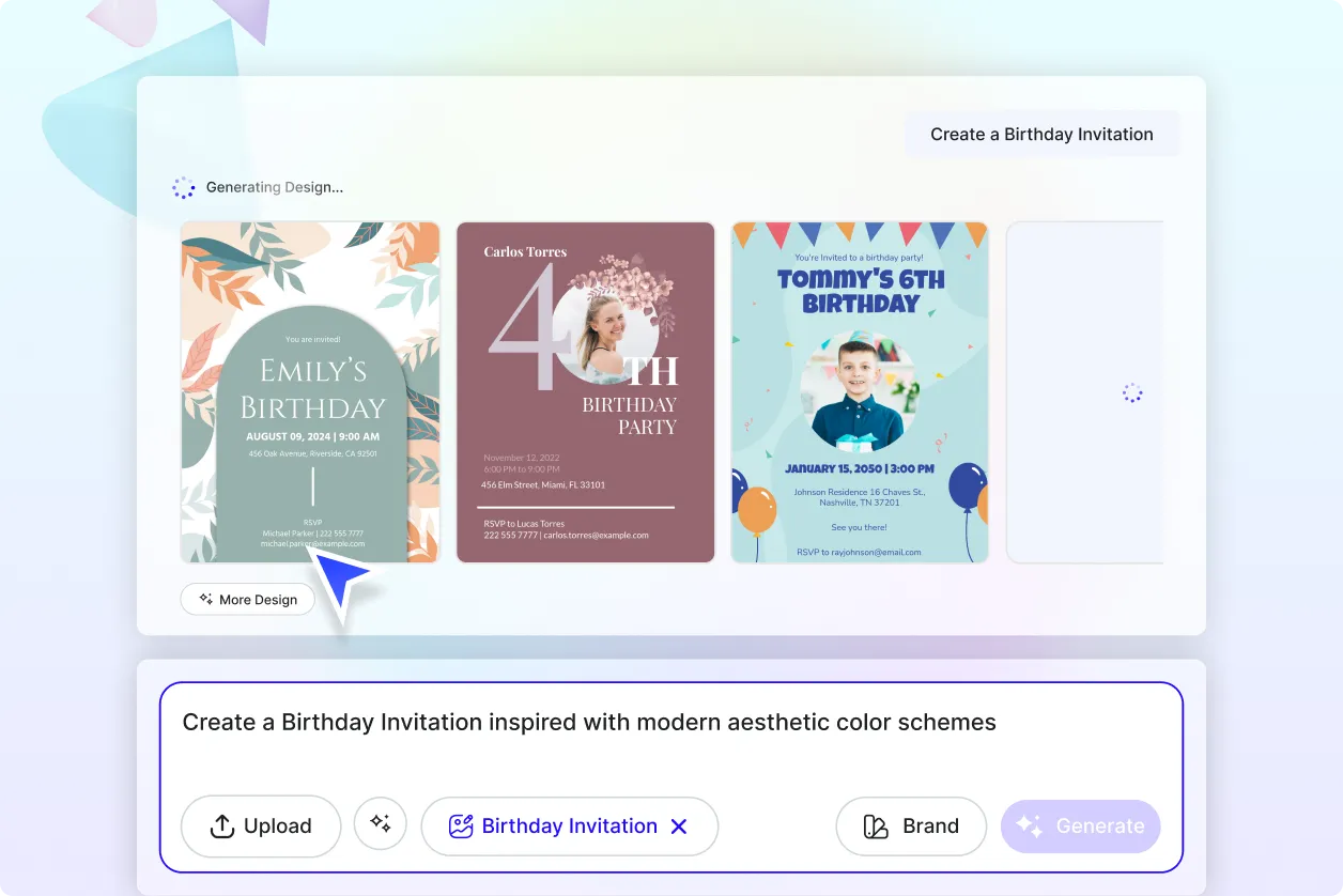 Free AI Birthday Invitation Generator, Birthday Invitation Maker Online