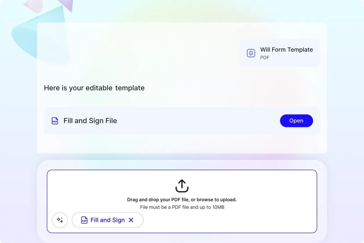 Free AI Fill and Sign PDF, Sign PDF Documents Online