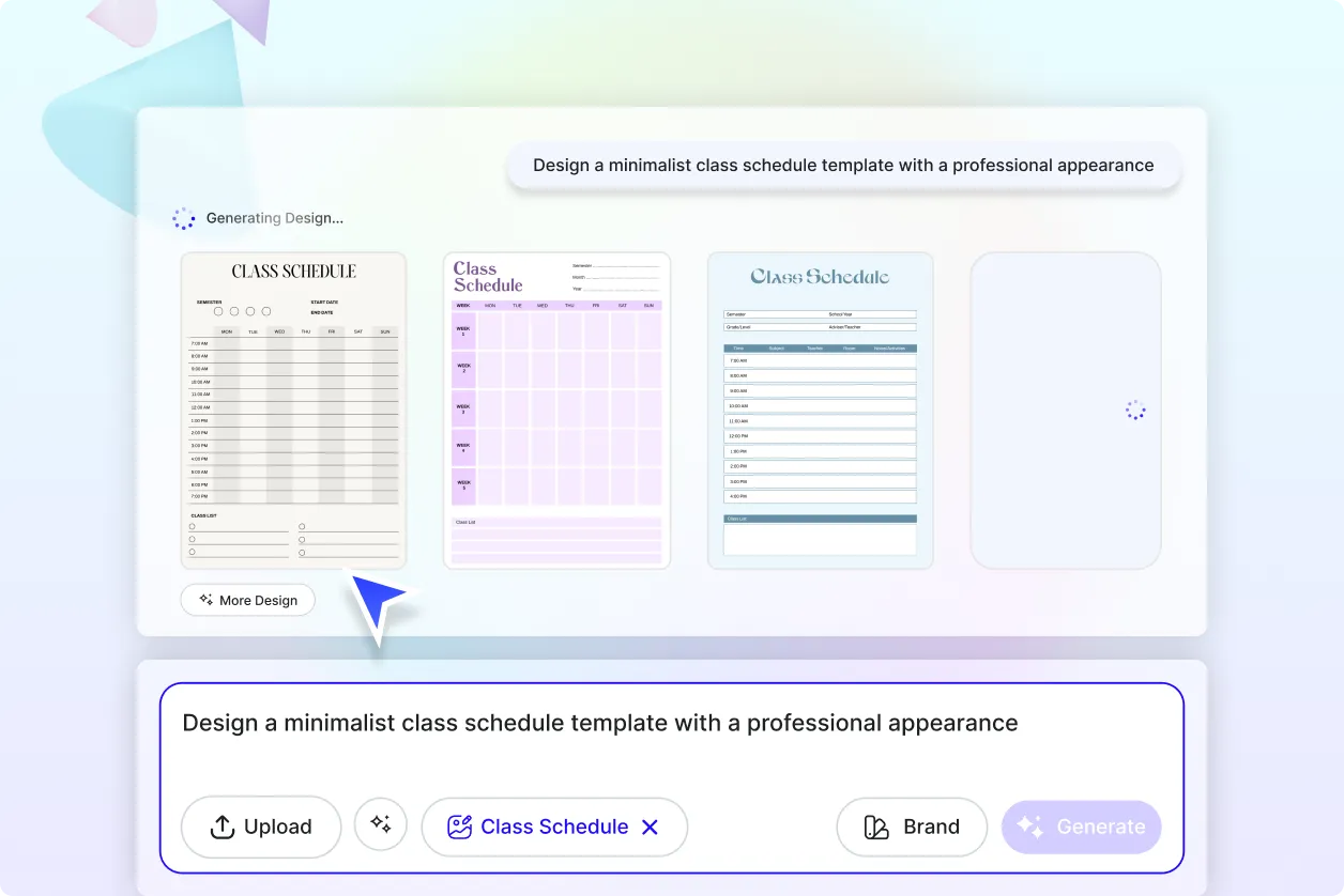 Free AI Class Schedule Generator, Smart Class Timetable Planner Online