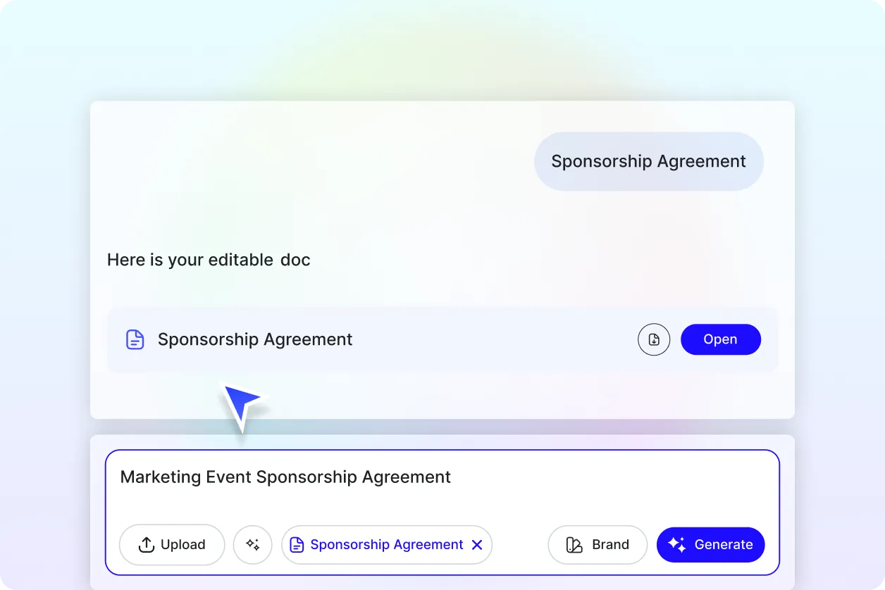 Free AI Sponsorship Agreement Generator, Free Sponsorship Contract ...