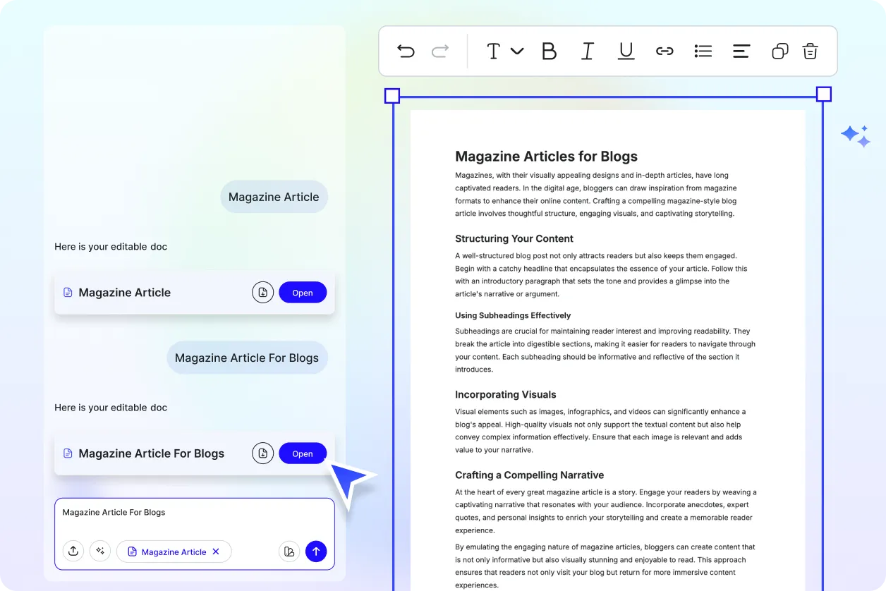 Free AI Article Generator for Magazines, Online AI Writing Tool
