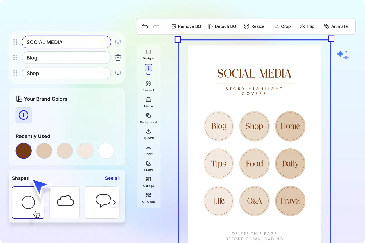 Free AI Instagram Cover Highlights Generator, Instagram Highlights ...