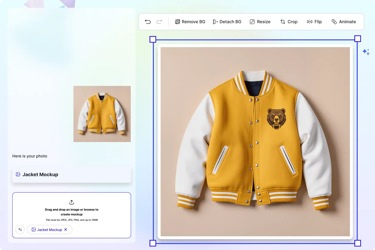 Free AI Jacket Mockup Generator, Free AI Jacket Mockup Maker [ No Signup ]
