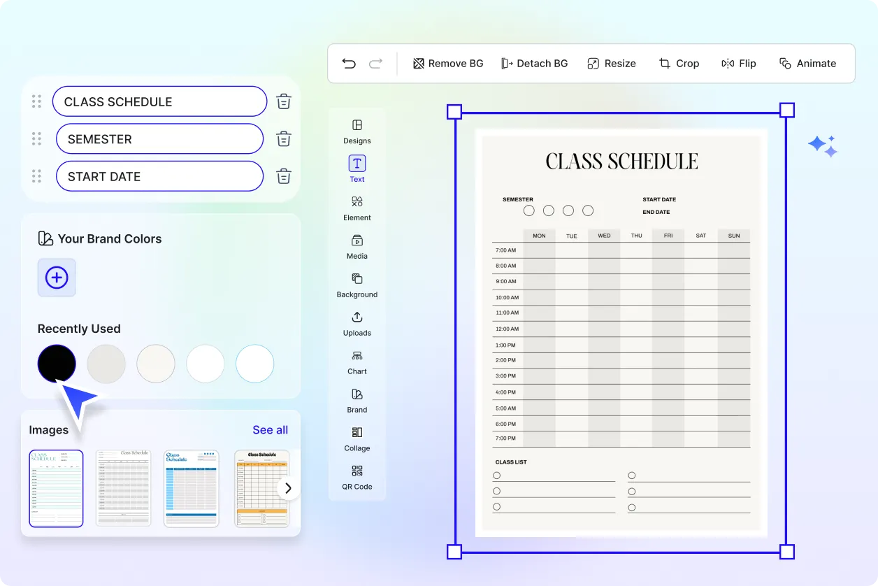 Free AI Class Schedule Generator, Smart Class Timetable Planner Online
