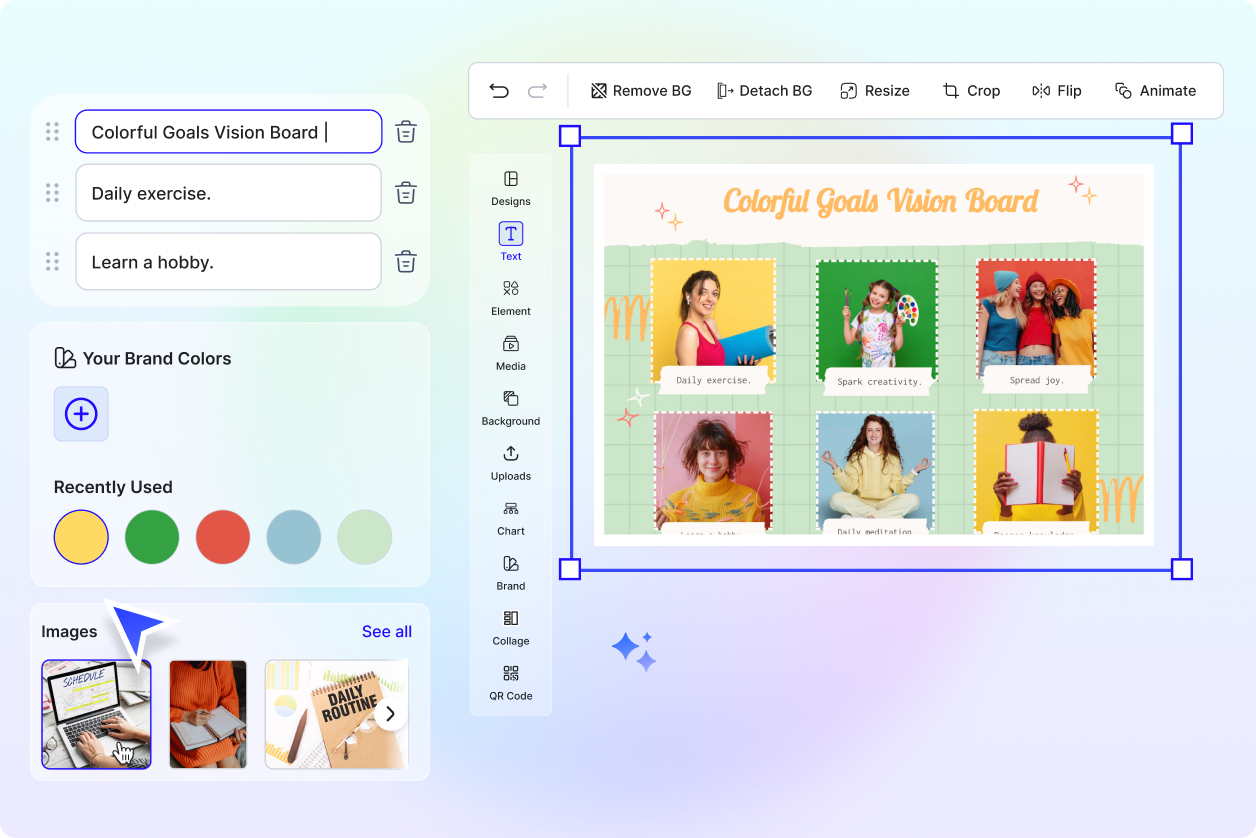 Free AI Vision Board Generator, Free Vision Board Maker Online