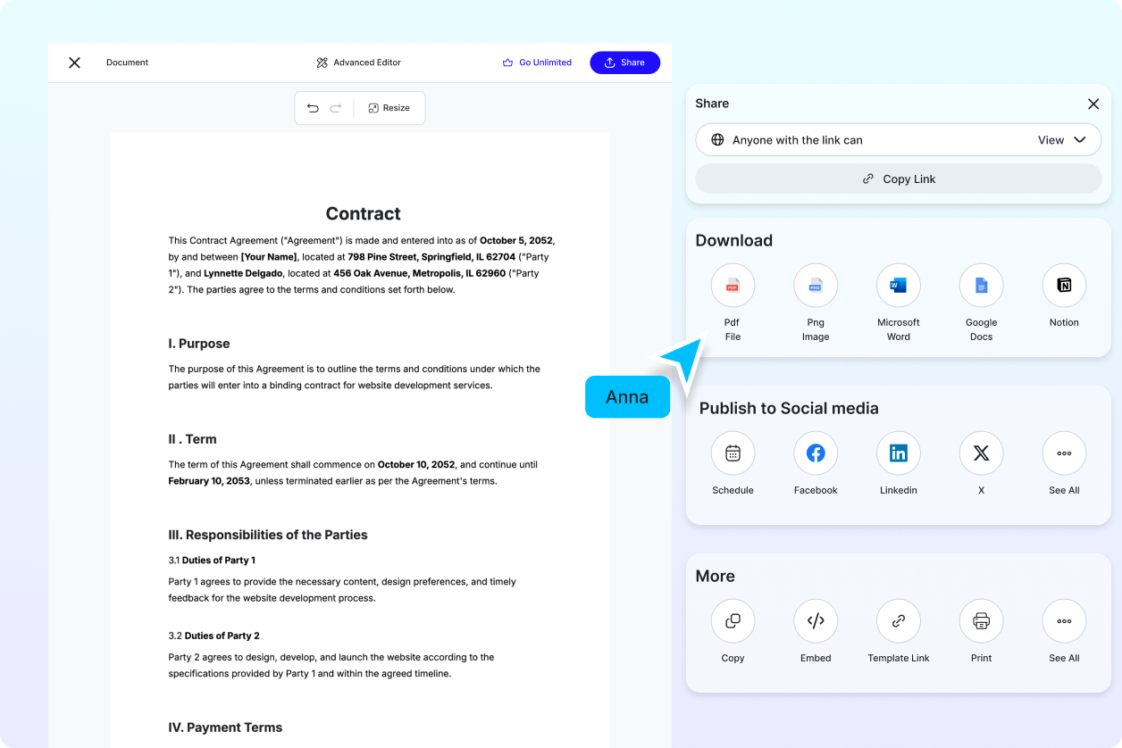 Free AI Document Editor Online
