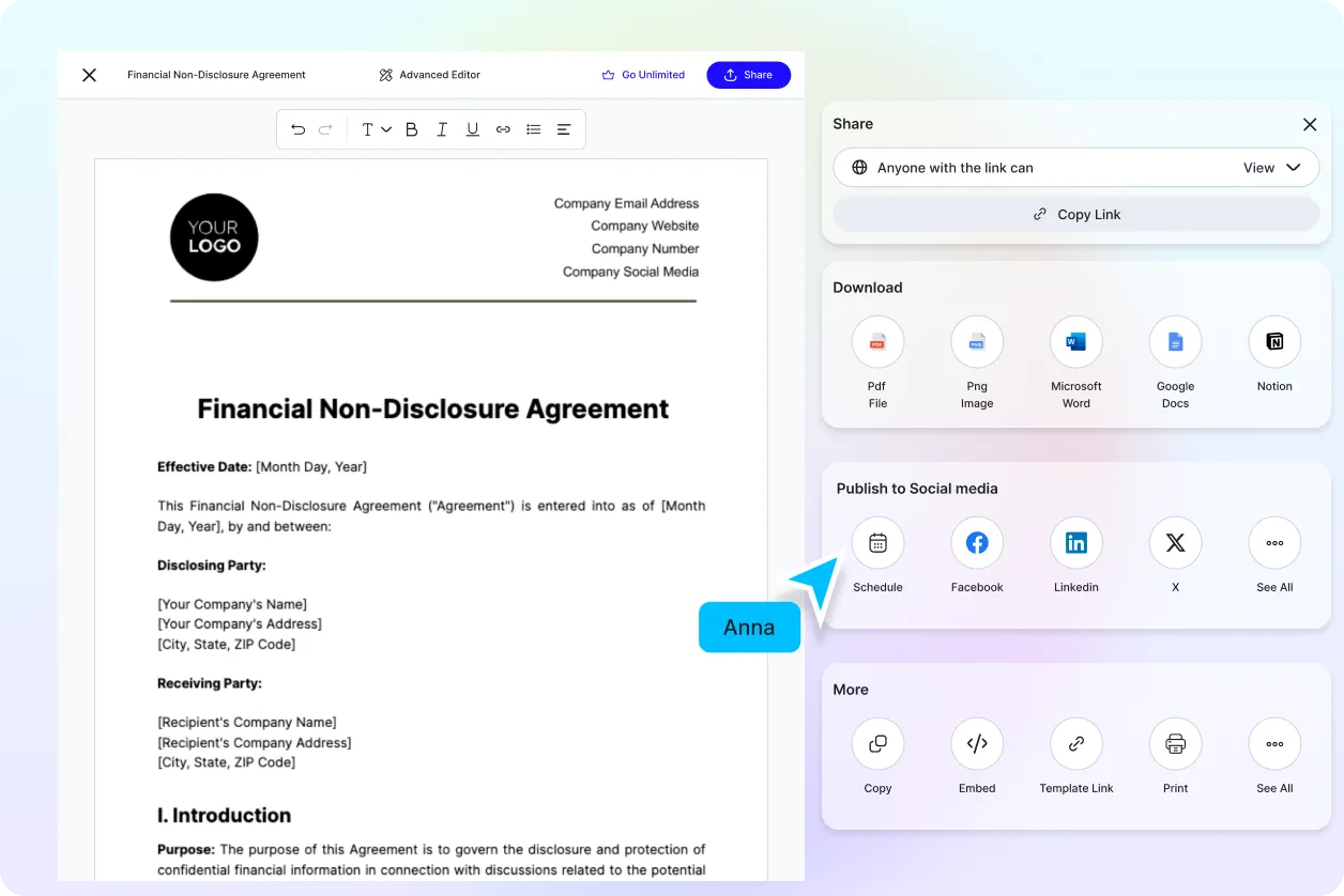 Free AI Non Disclosure Agreement Generator, Free NDA Maker [ No Signup ]