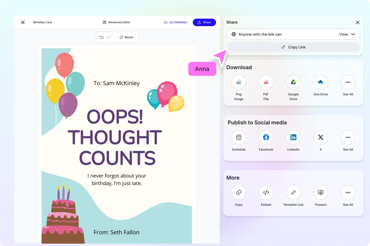 Free AI Birthday Card Generator, Free Birthday Card Maker [ No Signup ]