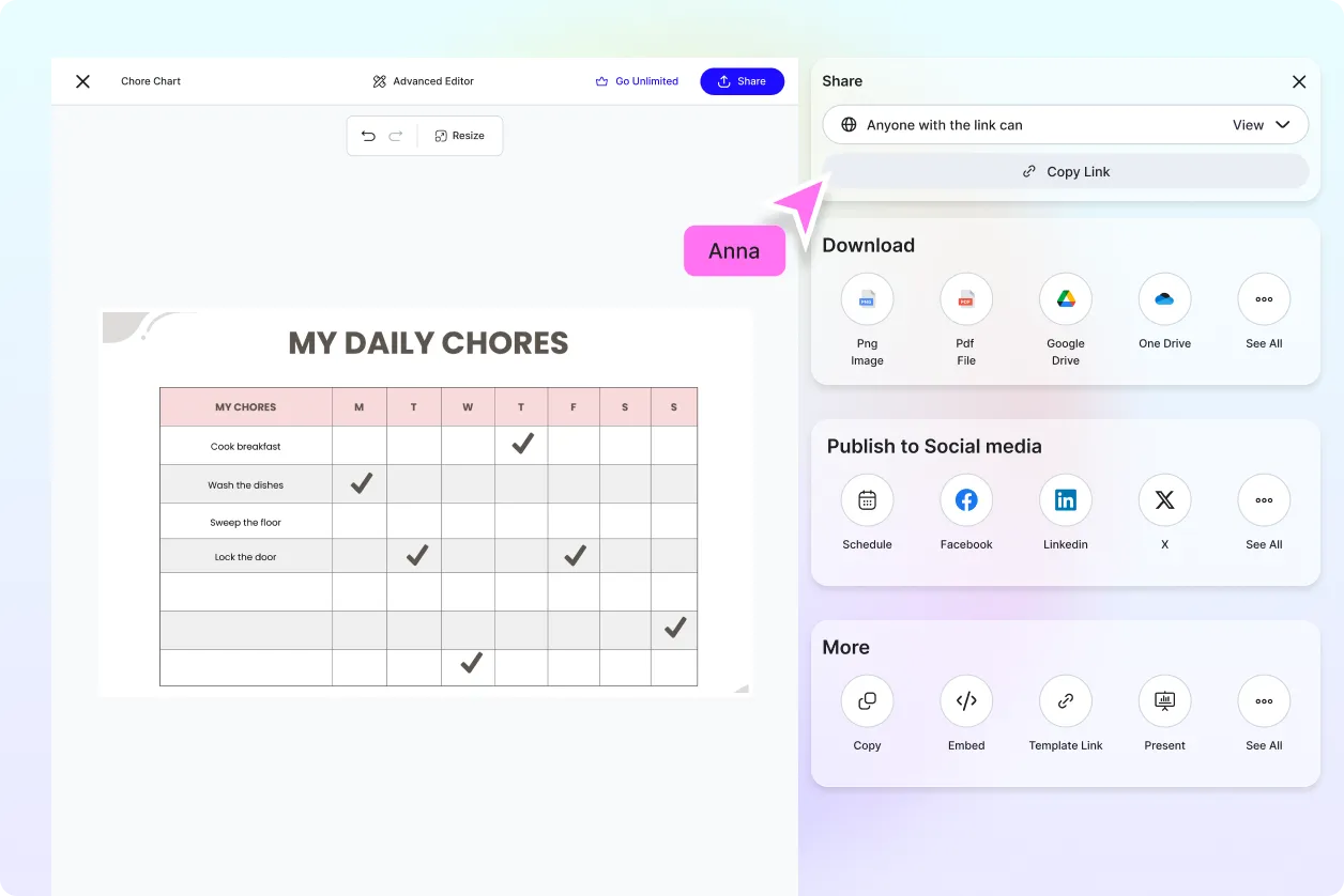 Free AI Chore Chart Generator, Free Chore Chart Maker [ No Signup ]