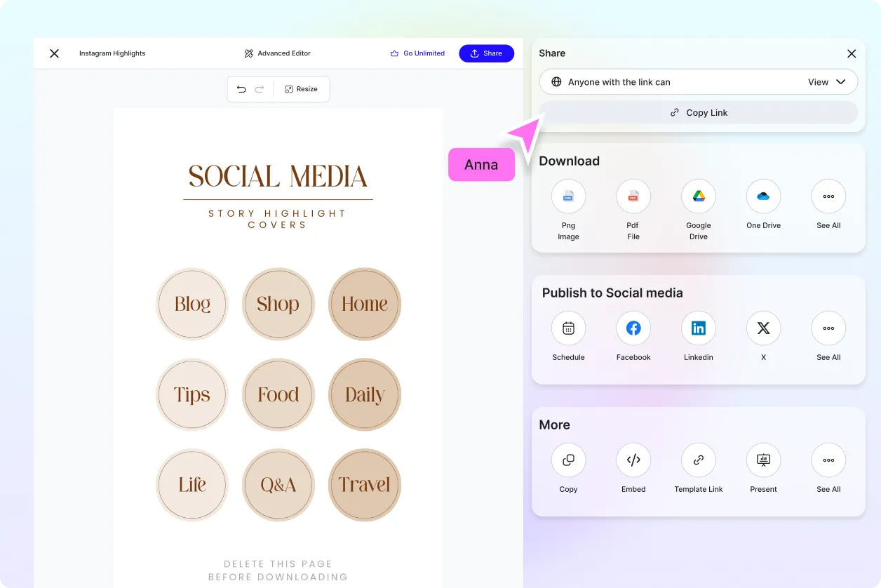Free AI Instagram Cover Highlights Generator, Instagram Highlights ...