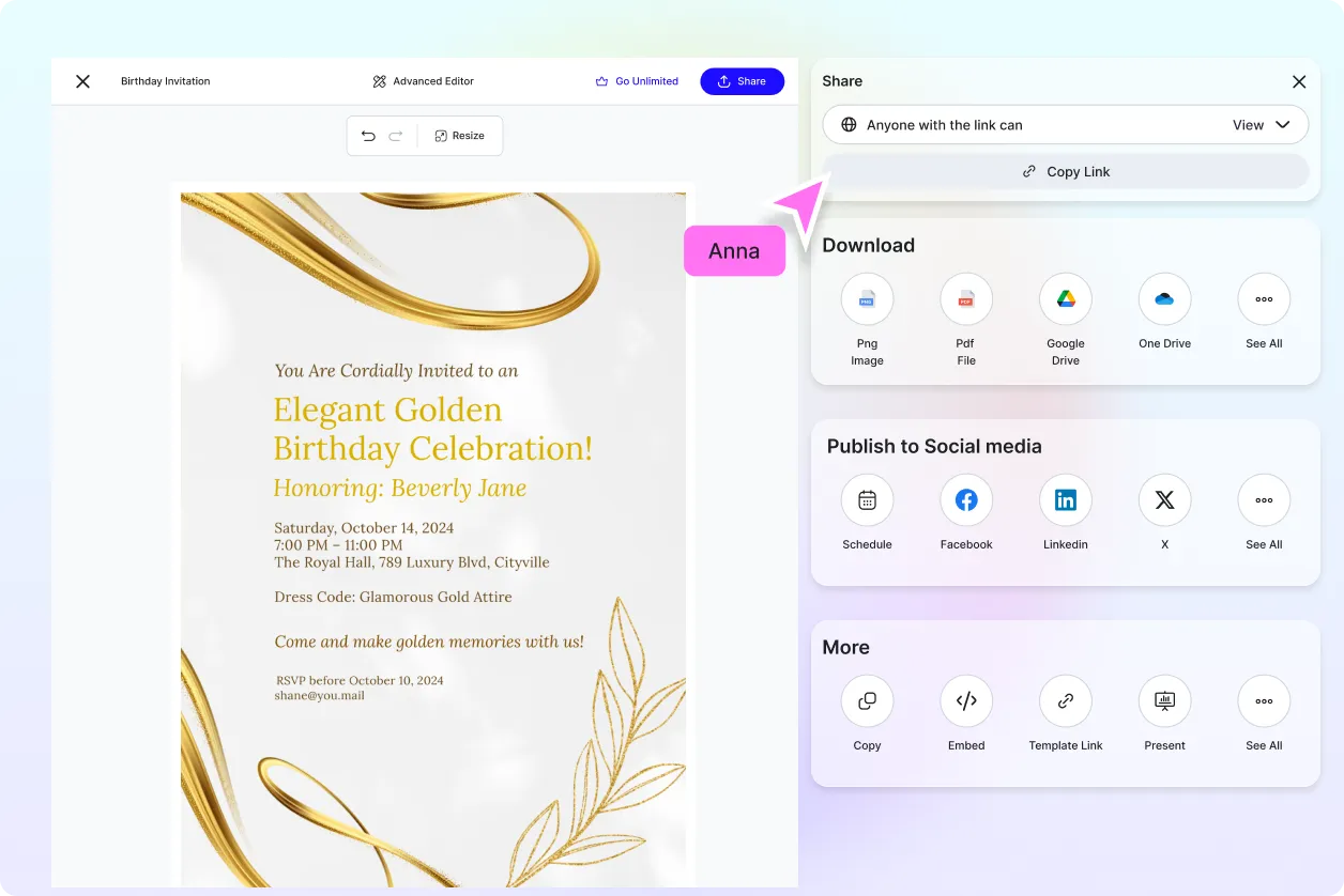 Free AI Birthday Invitation Generator, Birthday Invitation Maker Online