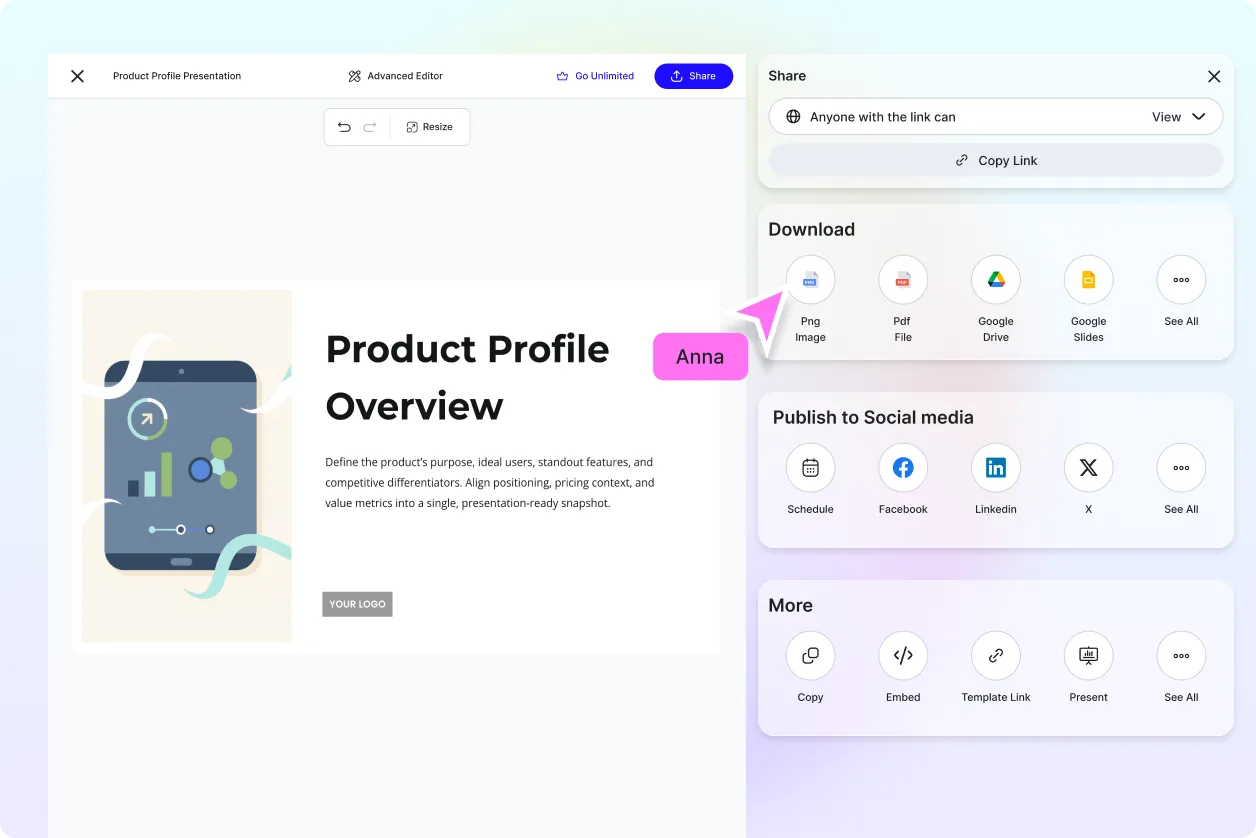 Free AI Product Profile Presentation Generator, Free Product Profile ...