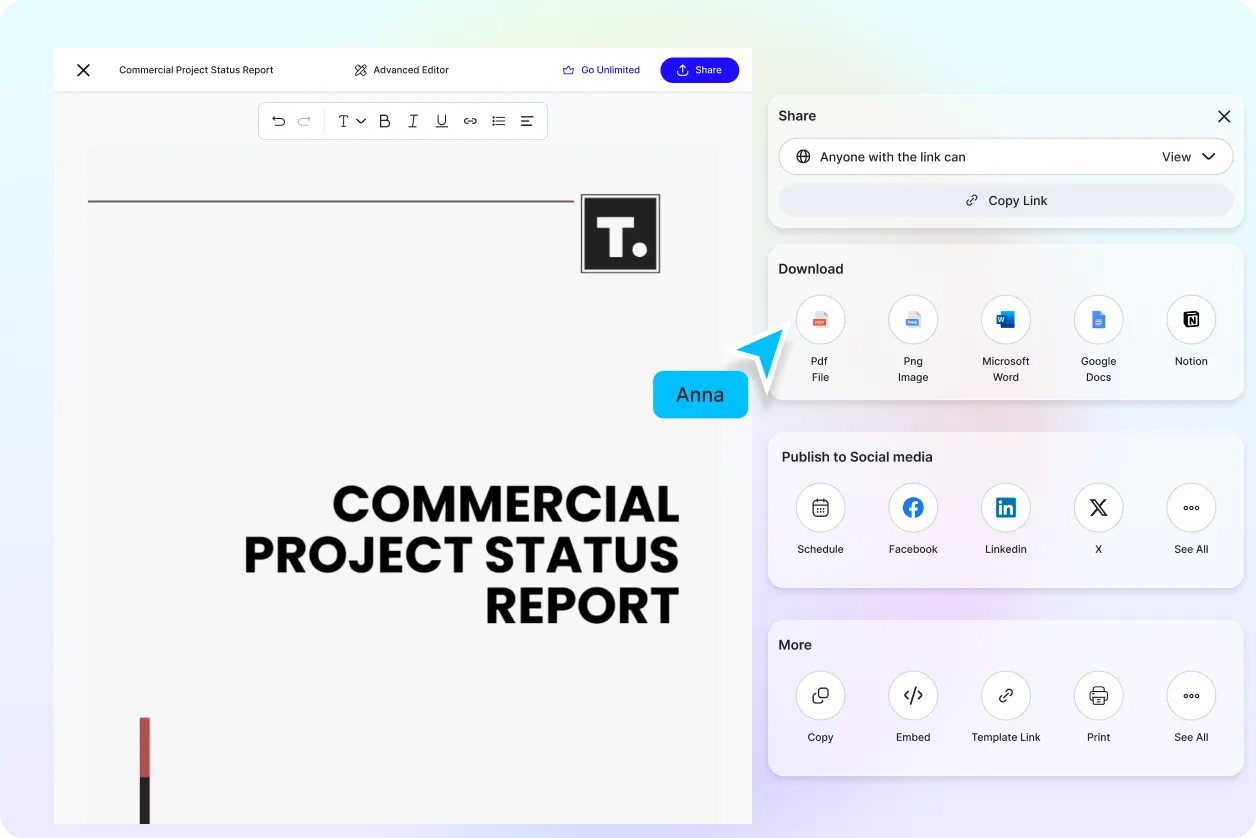 Free AI Project Status Report Generator, Free Project Report Maker Online