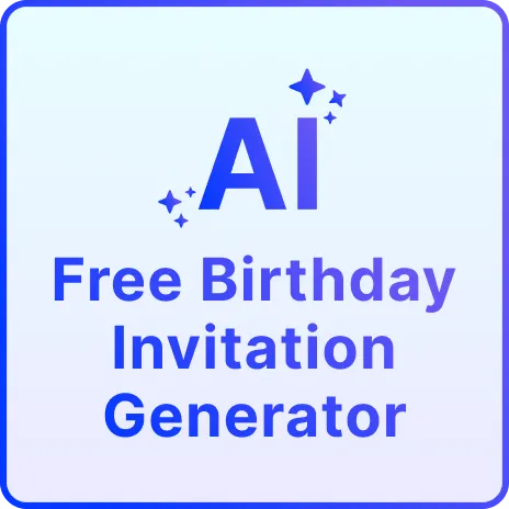 Free AI Birthday Invitation Generator, Birthday Invitation Maker Online