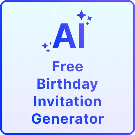 Free AI Birthday Invitation Generator, Birthday Invitation Maker Online