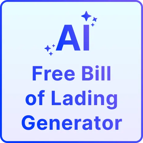 Free AI Bill of Lading Generator, Free Bill of Lading Maker [ No Signup ]