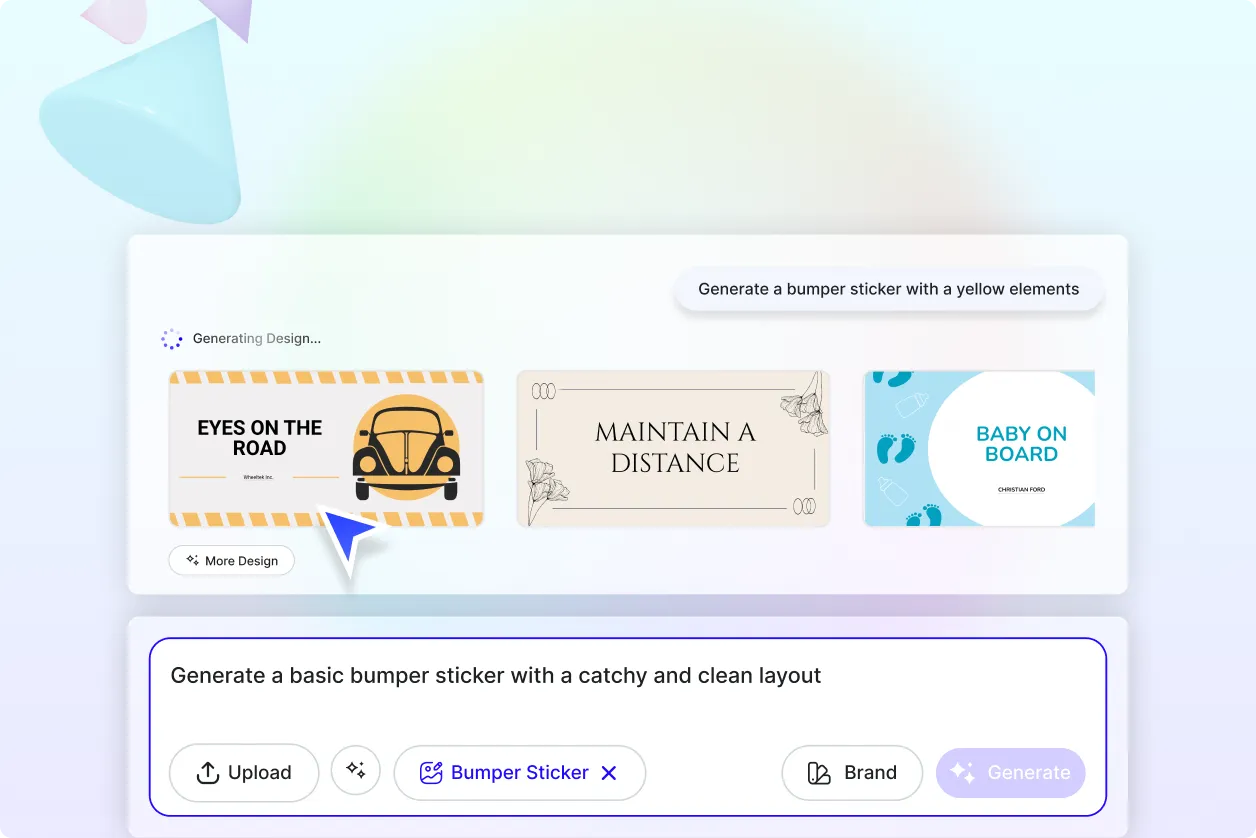 Free AI Bumper Sticker Generator, Free Bumper Sticker Maker Online