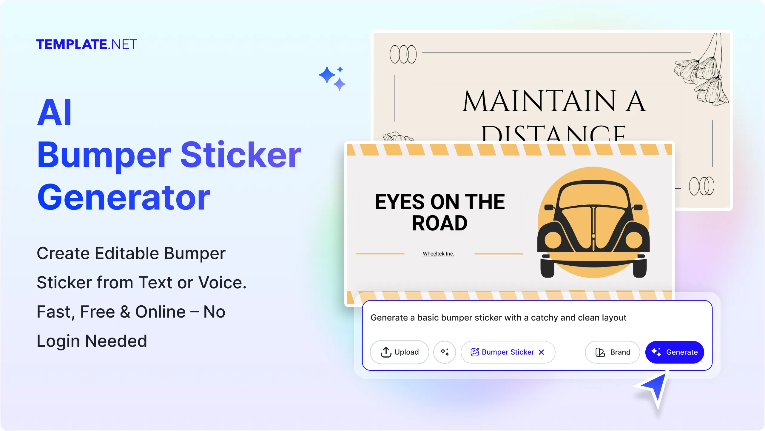 Free AI Bumper Sticker Generator, Free Bumper Sticker Maker Online