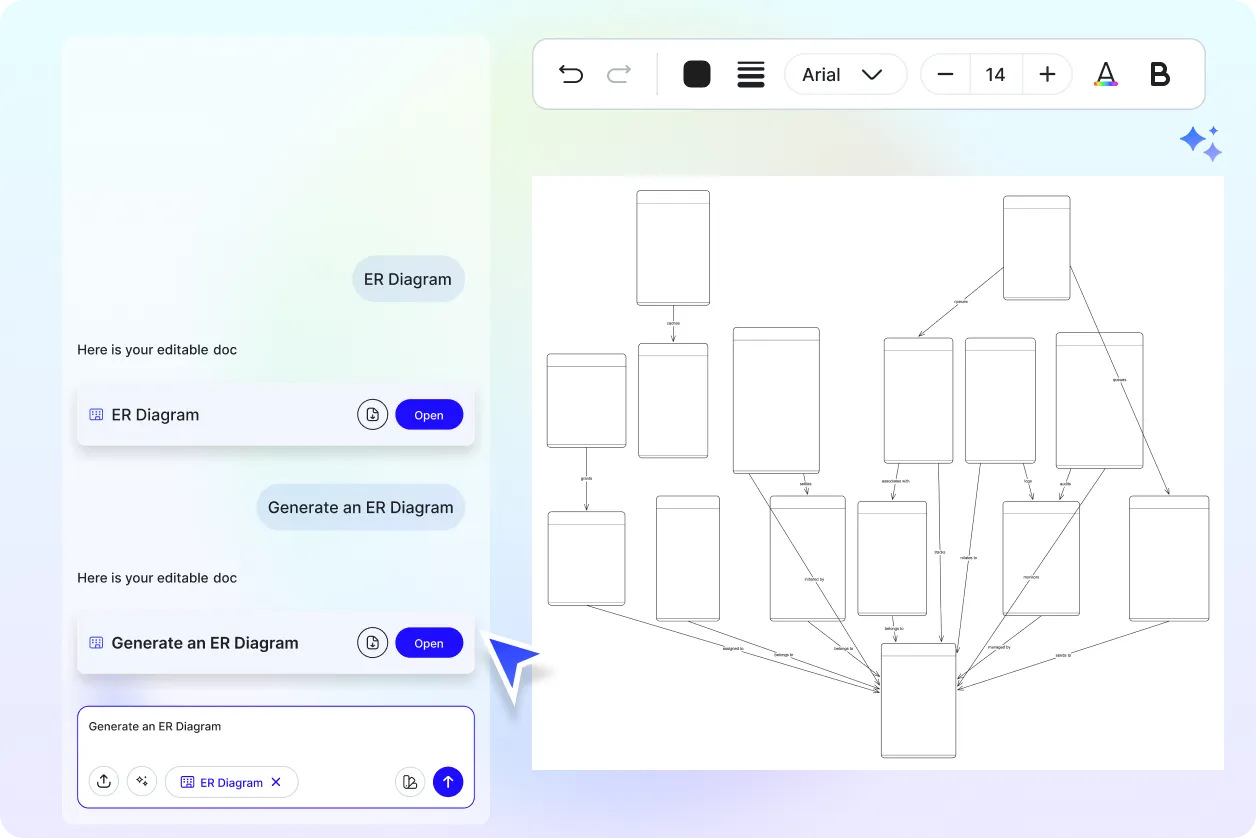 Free AI ER Diagram Generator, Free AI ER Diagram Maker [ No Signup ]