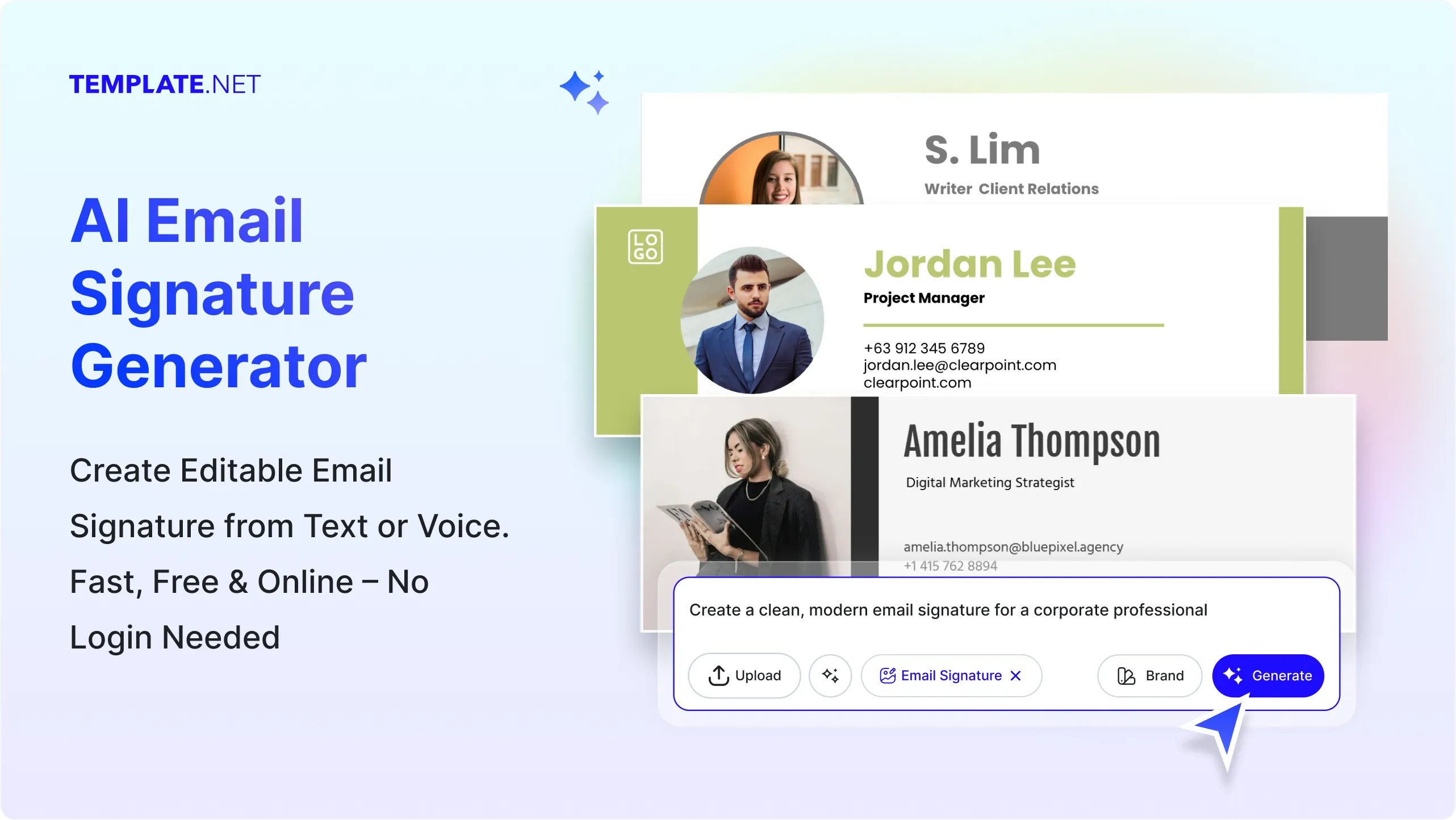Free AI Email Signature Generator, Free Email Signature Maker [ No Signup ]