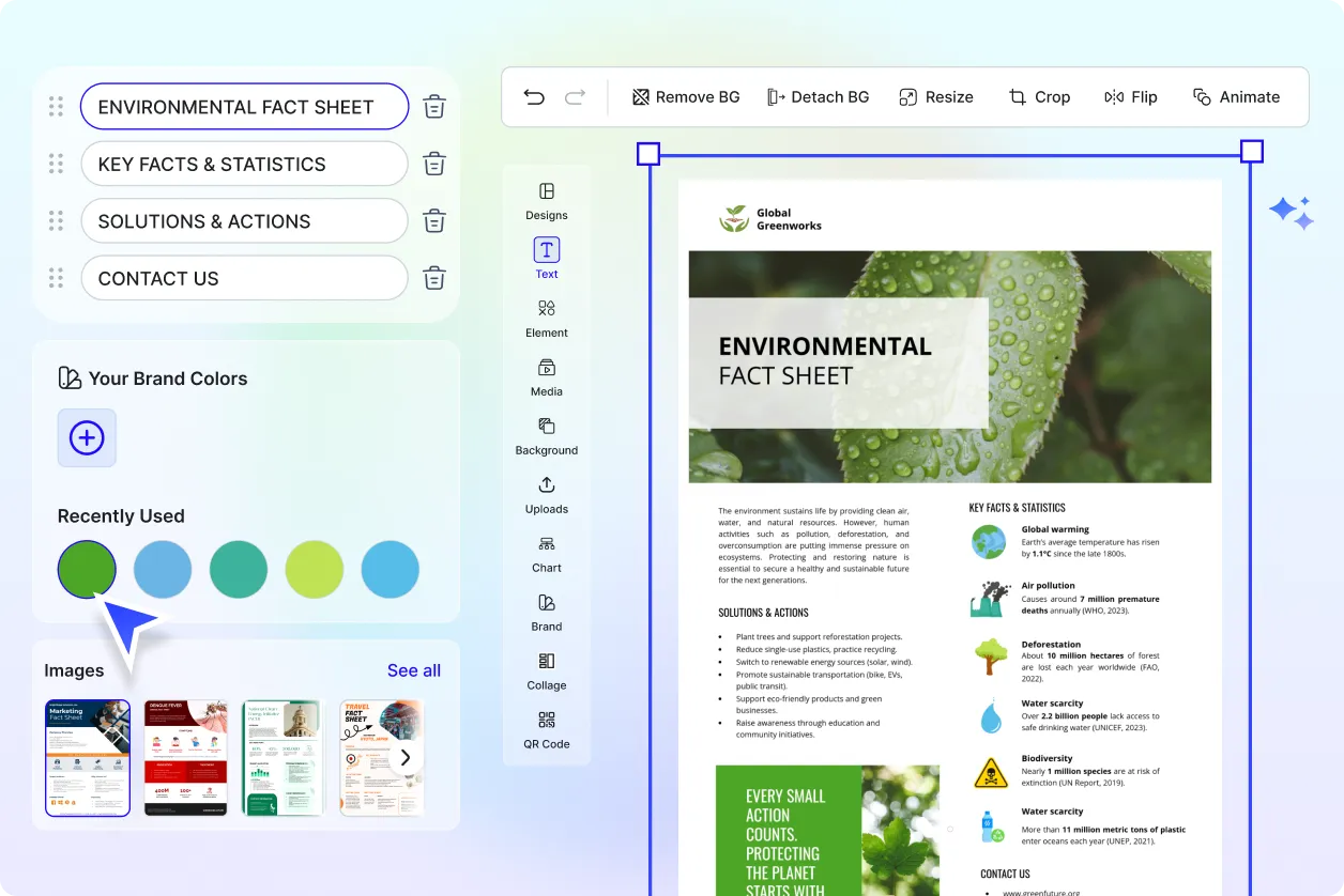Free AI Fact Sheet Generator, Business Fact Sheet Maker Tool [ No Signup ]