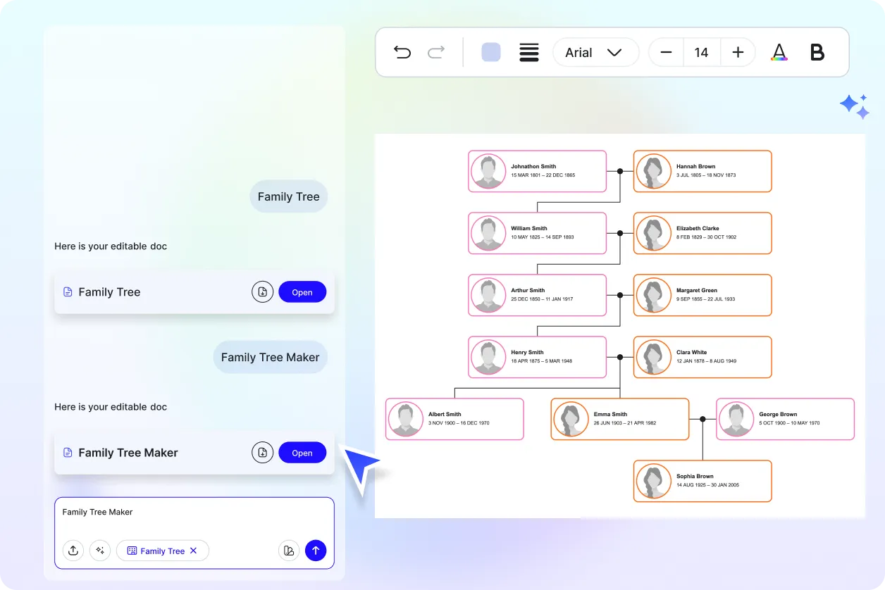 Free AI Family Tree Generator, AI Family Tree Maker Online [ No Signup ]