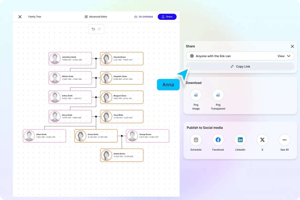 Free AI Family Tree Generator, AI Family Tree Maker Online [ No Signup ]