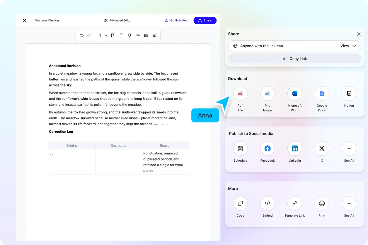 Free AI Grammar Checker, Online Grammar & Writing Assistant