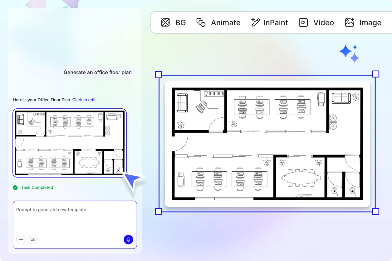 Free AI Office Floor Plan Generator, AI Office Floor Plan Maker Online