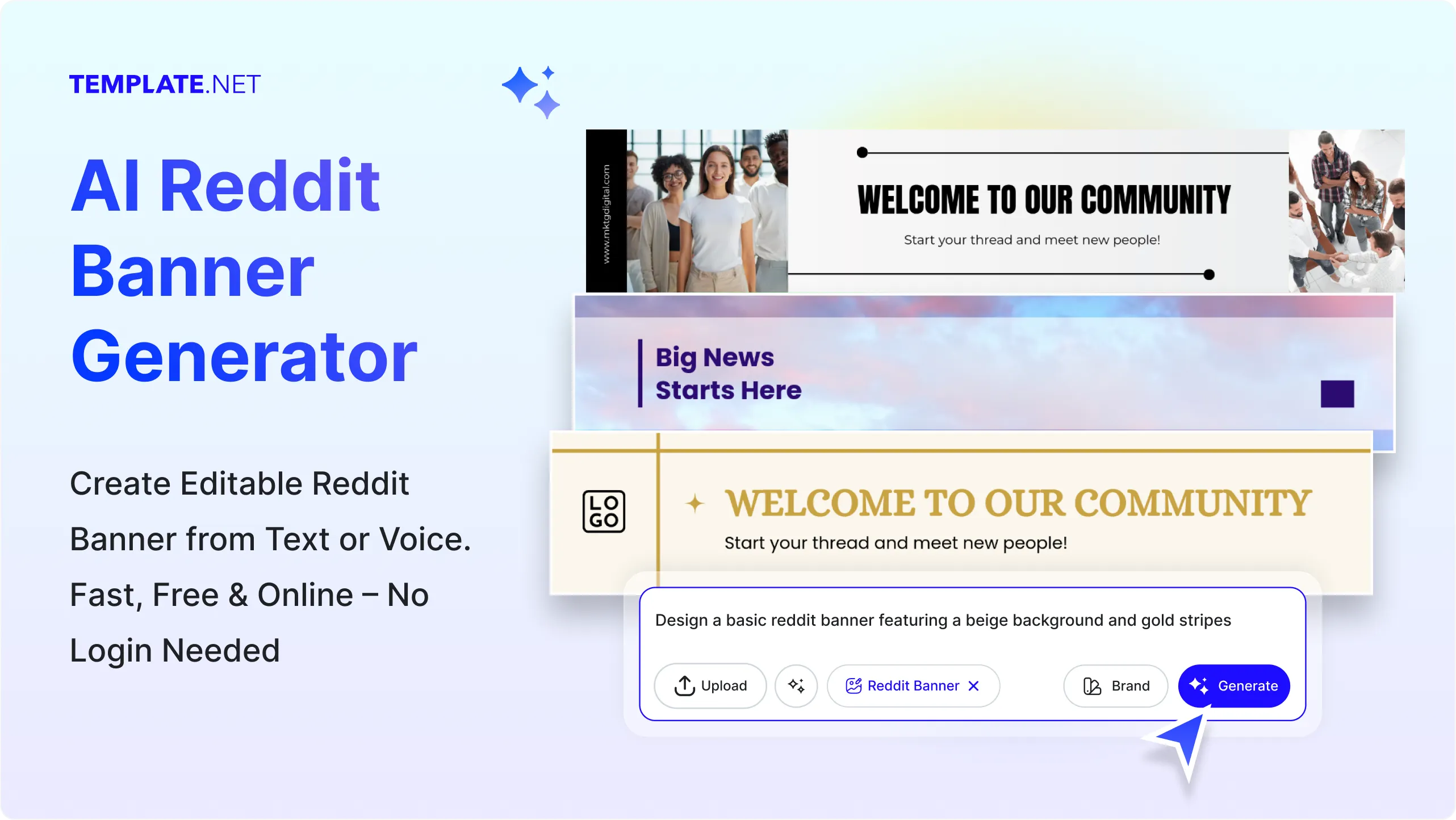 Free AI Reddit Banner Generator, Free AI Reddit Banner Maker Online