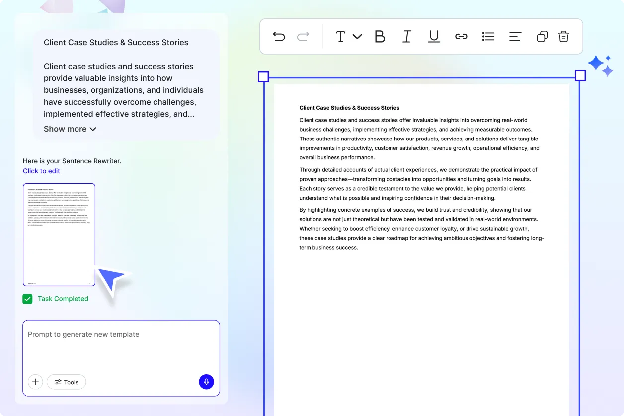 Free AI Sentence Rewriter, AI Sentence Rewriting Tool Online