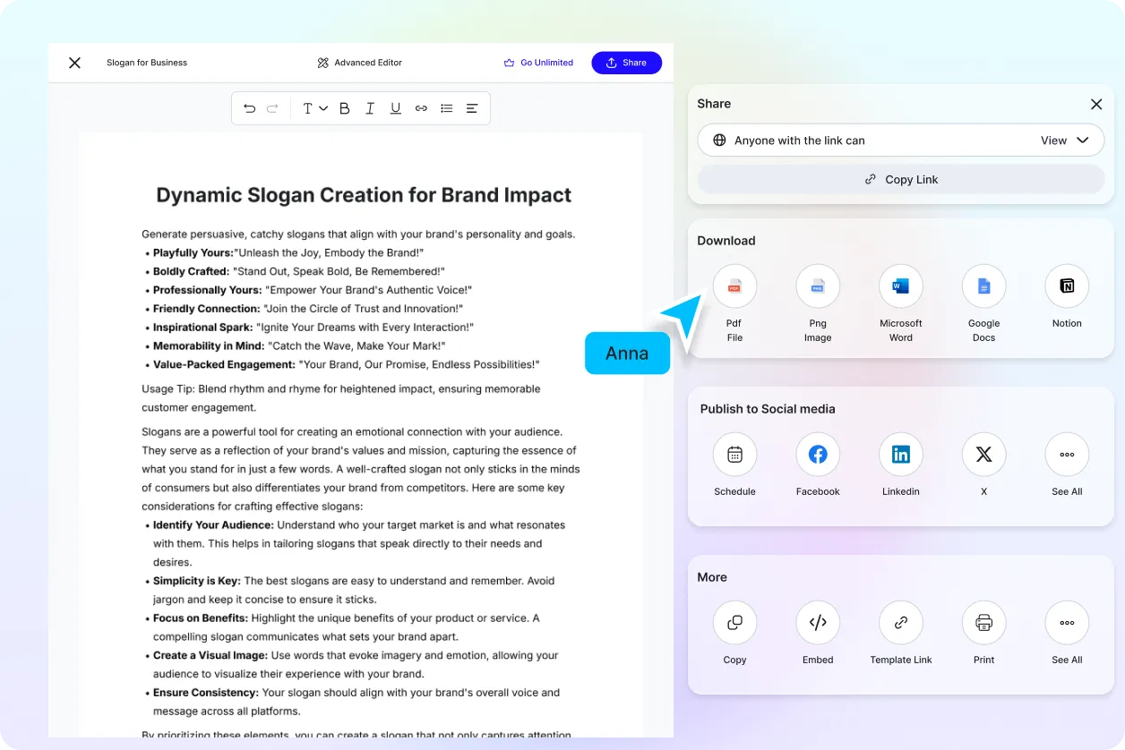 Free AI Slogan Generator, Online Catchy Slogan Maker Tool