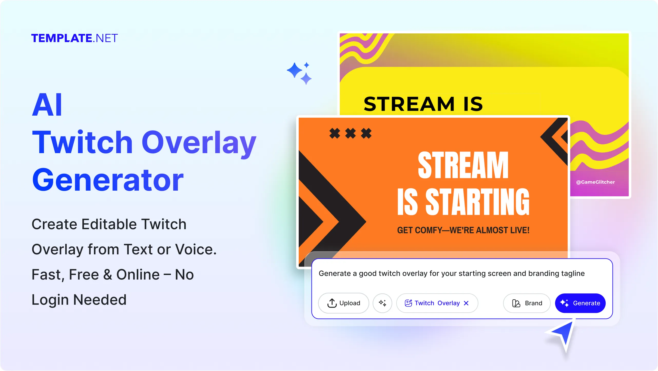 Free AI Twitch Overlay Generator, Free Twitch Overlay Maker Online