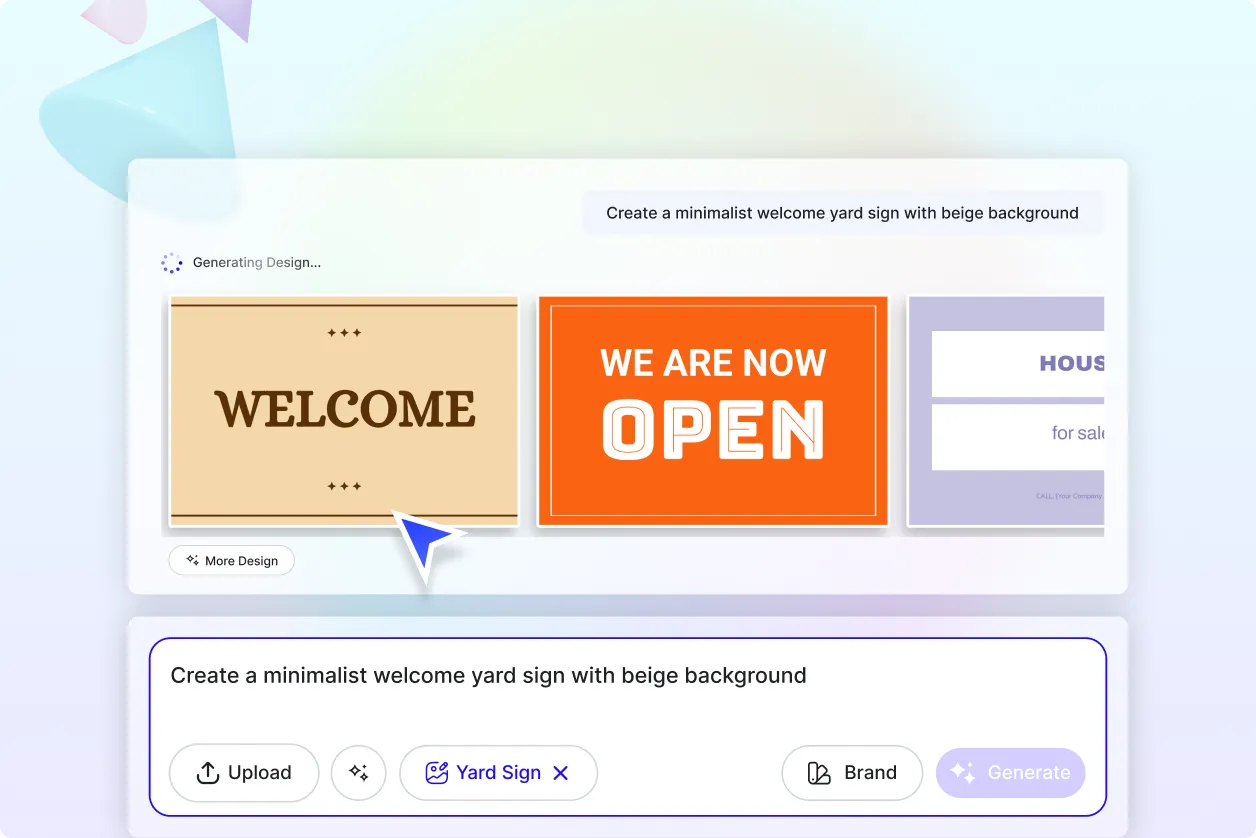 Free AI Yard sign Generator, Free Yard sign Maker Online