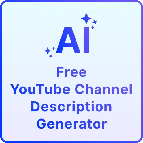 Free AI YouTube Channel Description Generator, Free YouTube Channel ...