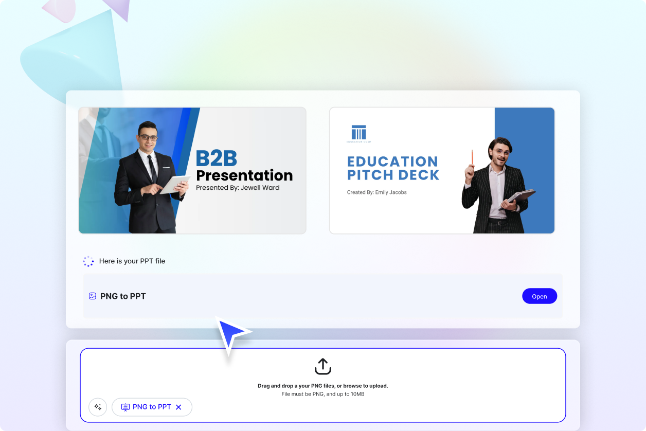 Free AI PNG Images to PPT Presentation Generator | Free Convert PNG to PowerPoint Online