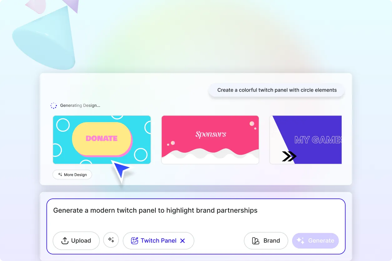 Free AI Twitch Panel Generator, Free Twitch Panel Maker Online
