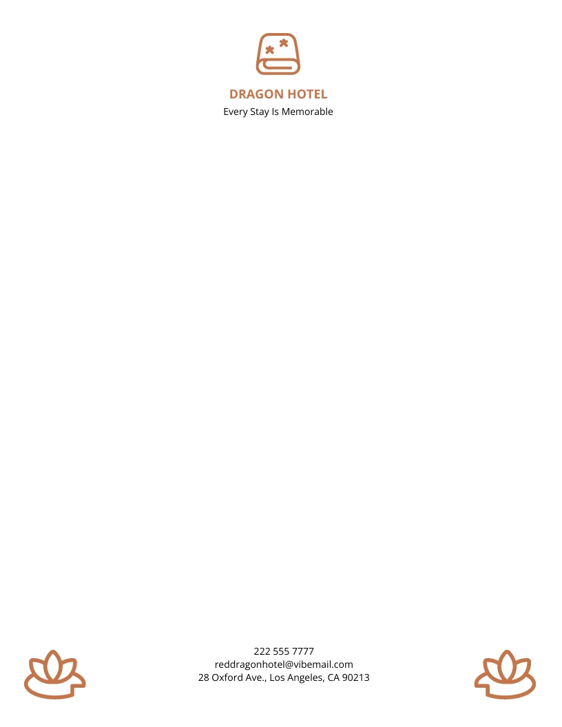 Hotel Official Letterhead Template - Download in Word, Google Docs ...