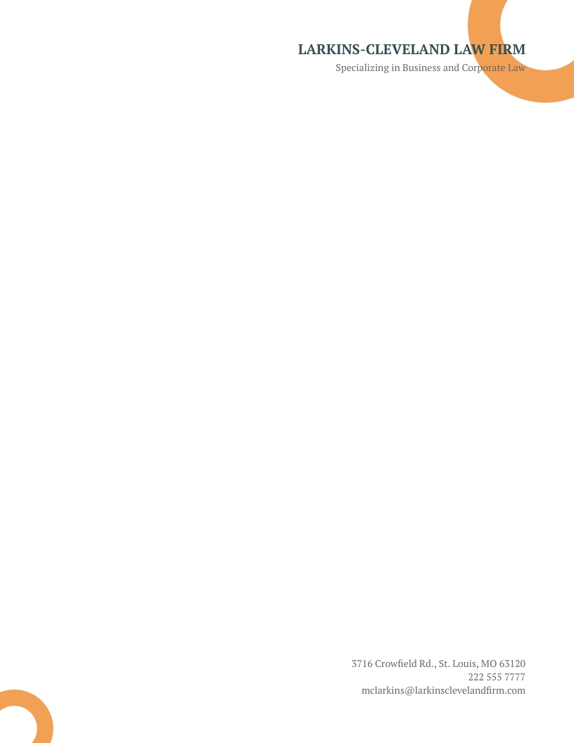 FREE Advocate Letterhead Template - Download in Word, Google Docs, PDF ...