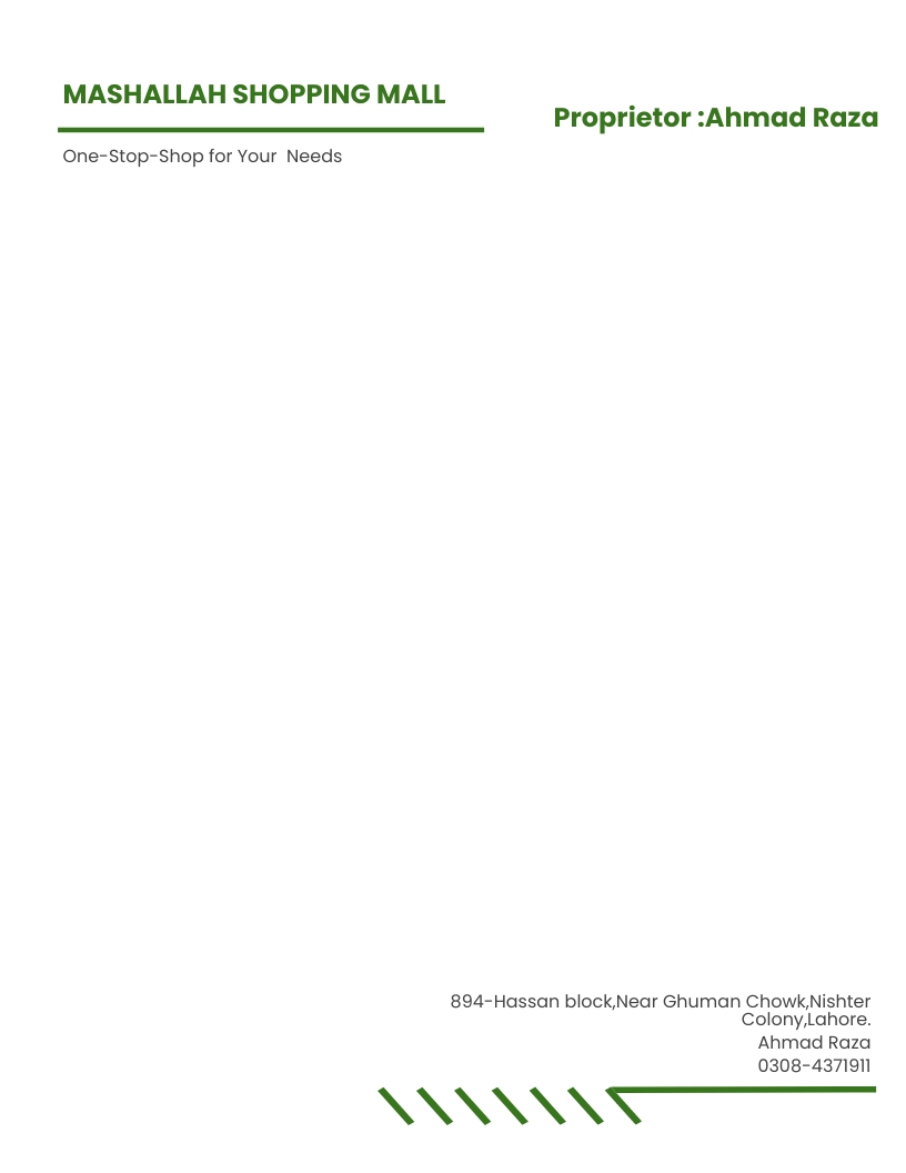 Fashion Store Letterhead Template - Download in Word, Illustrator, PSD ...