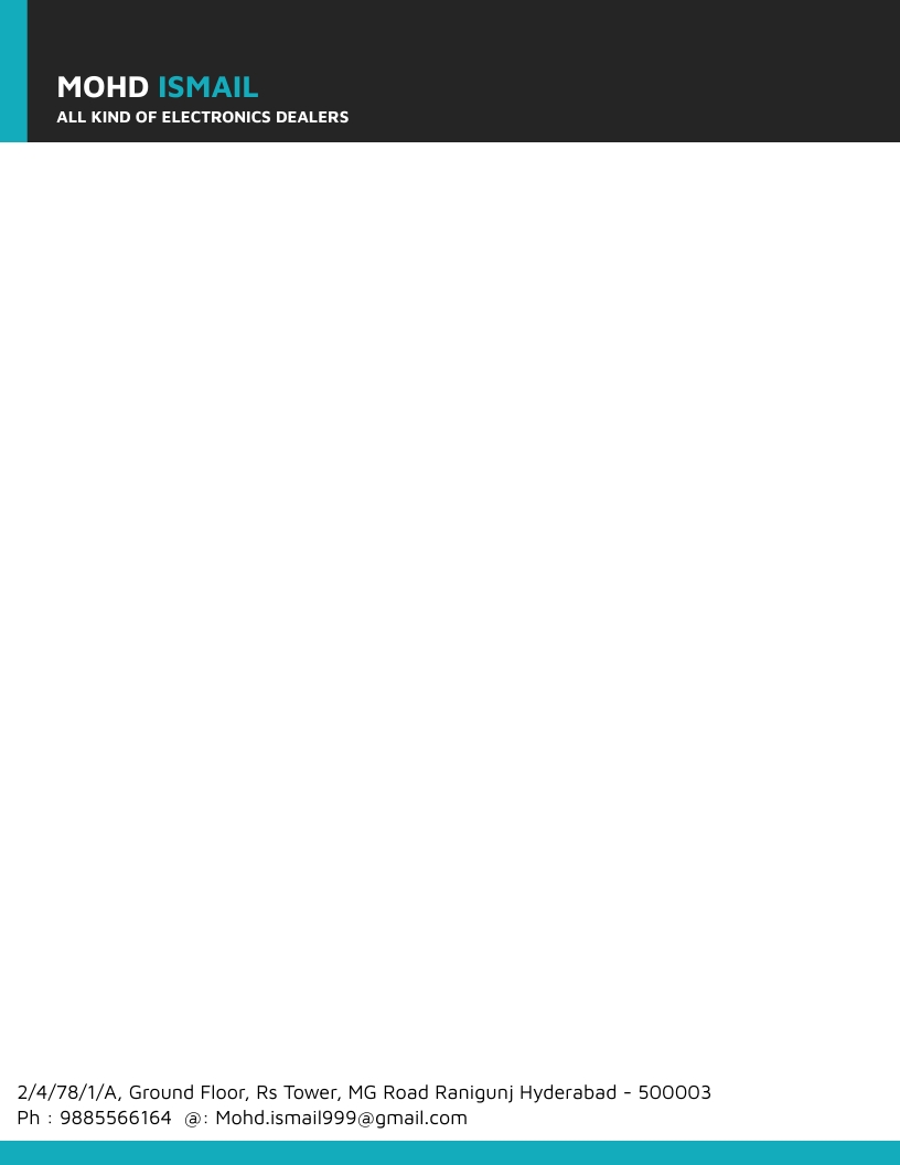 Free Elegant Artist Letterhead Template - Download in Word, Google Docs ...