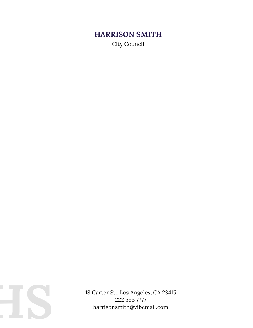 Political Candidate Letterhead Template - Download in Word, Google Docs ...