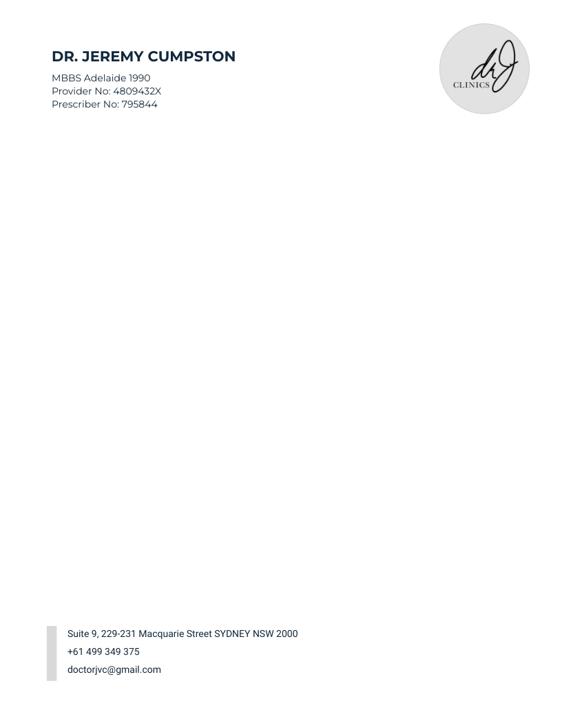 FREE Medical Letterhead Template Download In Word Google Docs PDF