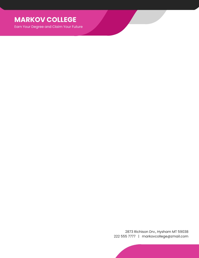 FREE College Letterhead Template - Download in Word, Google Docs, PDF ...