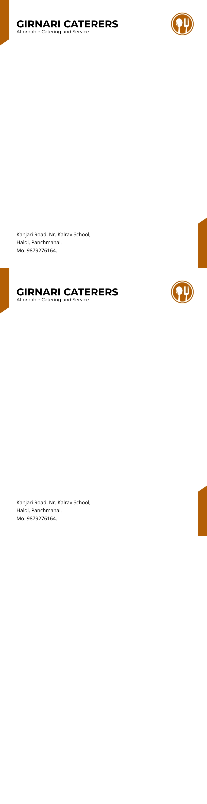Food Catering Letterhead Template - Download in Word, Illustrator, PSD ...