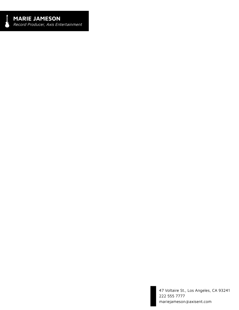 Free Music Band Letterhead Template - Download in Illustrator, PSD ...