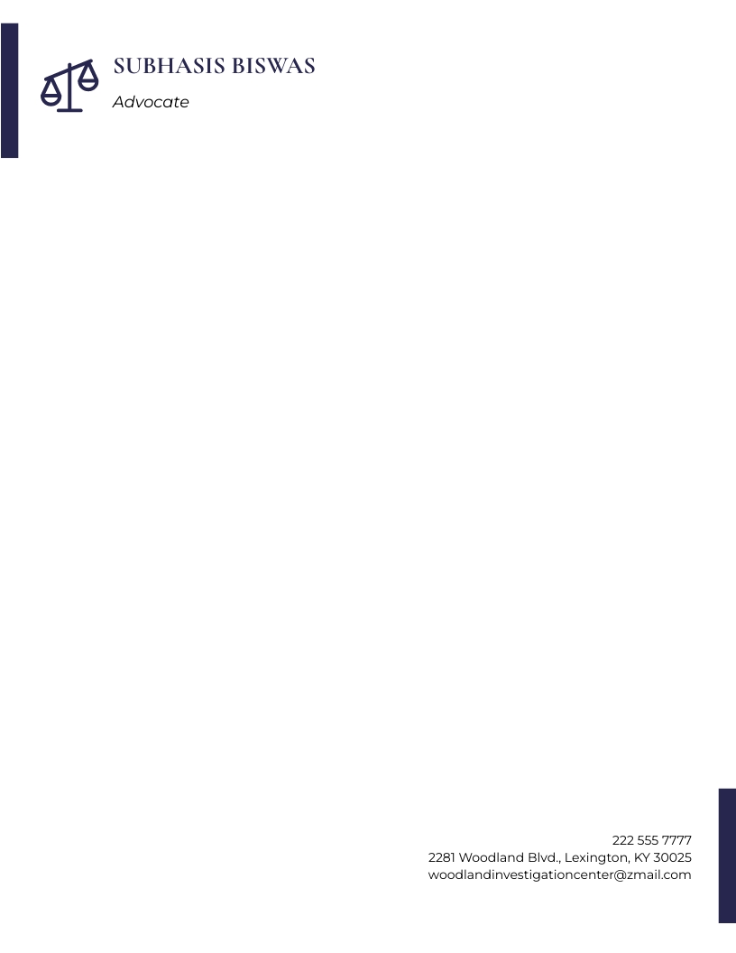 FREE Advocate Letterhead Template - Download in Word, Google Docs, PDF ...