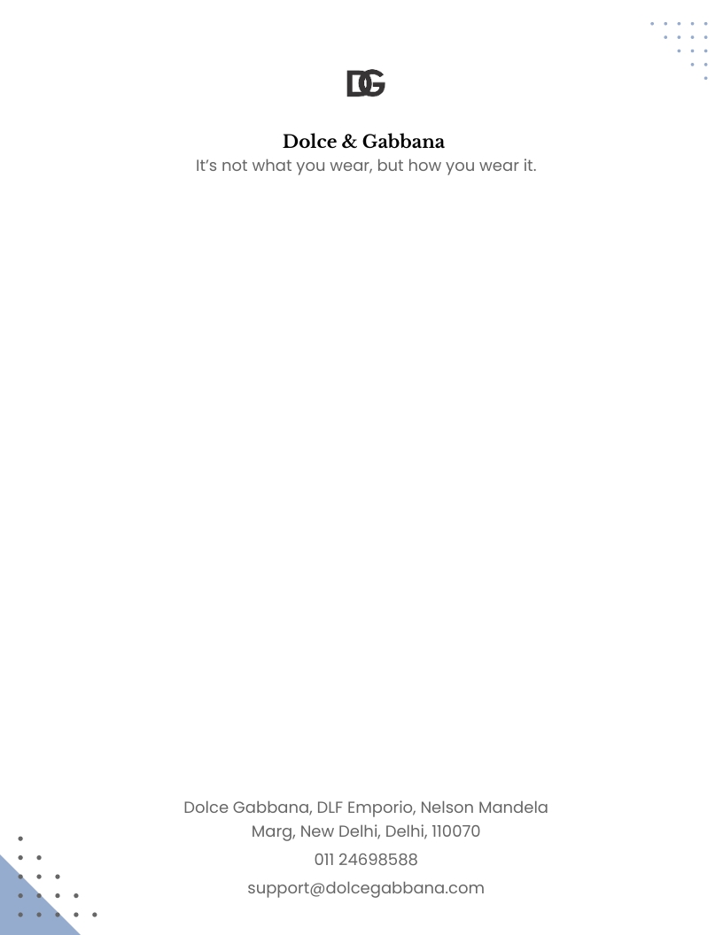 Fashion Store Letterhead Template - Download in Word, Illustrator, PSD ...