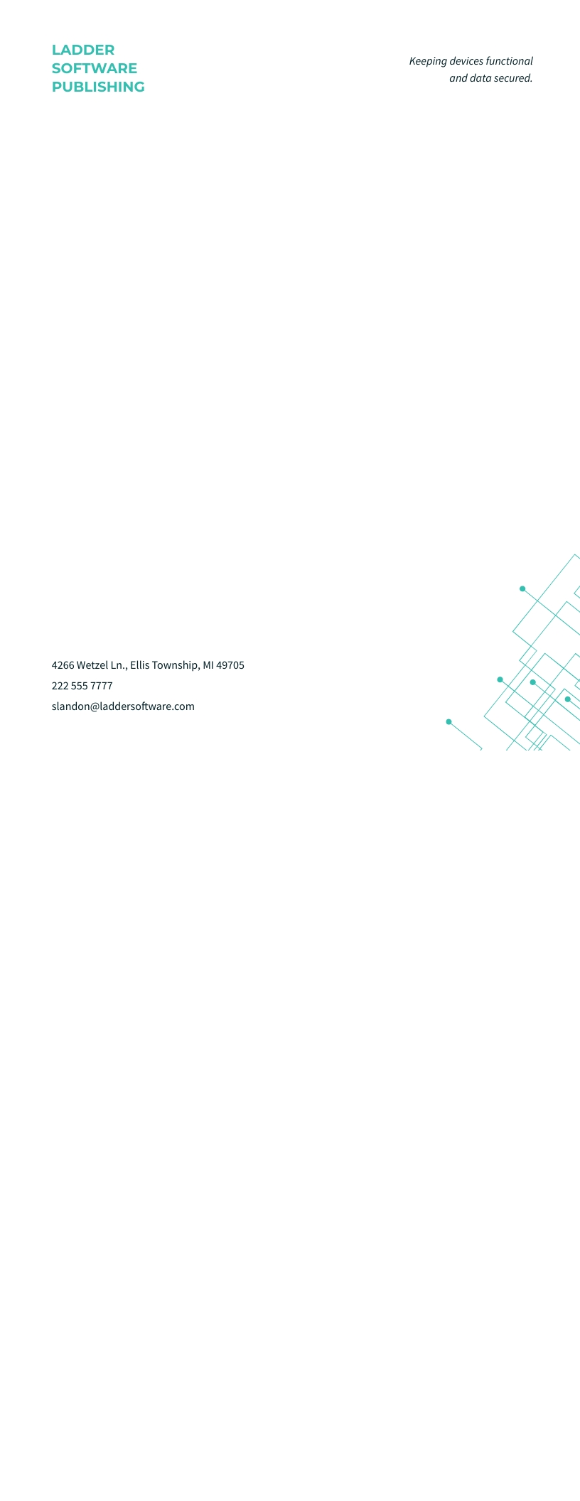 Free Sample Software Company Letterhead Template - Download in Word ...