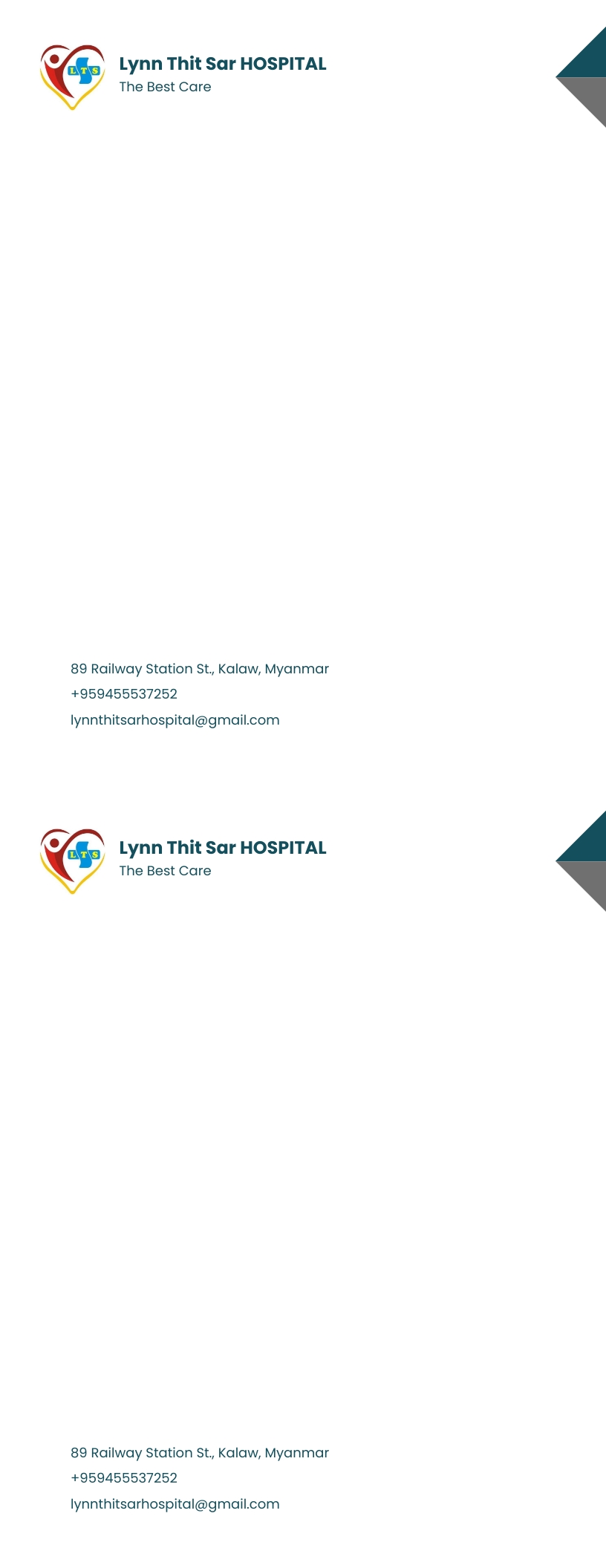 Sample Hospital Letterhead Template - Download in Illustrator, PSD ...